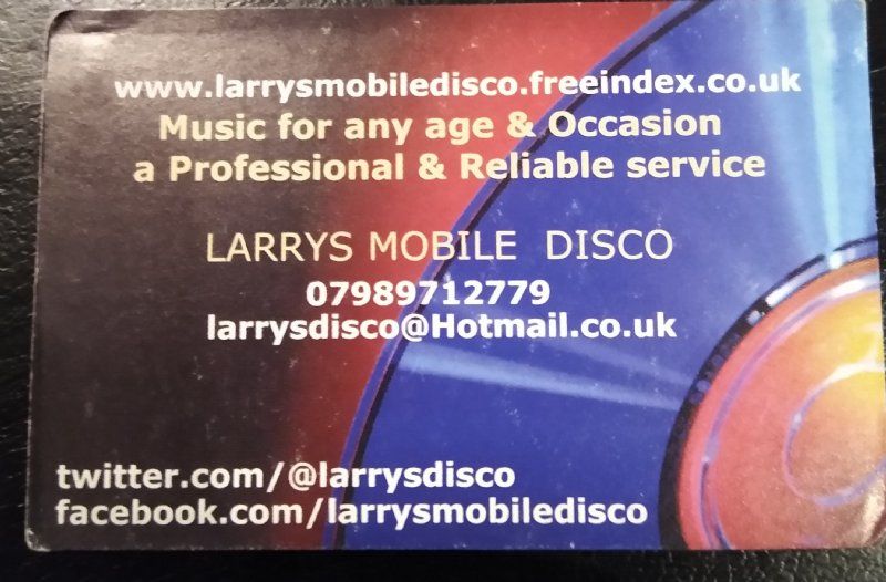 Larry's Mobile Disco, Hereford | Mobile Disco | 65 reviews - FreeIndex