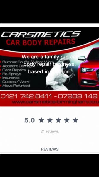 Carsmetics, Birmingham | 1 review | Car Body Work Repair - FreeIndex