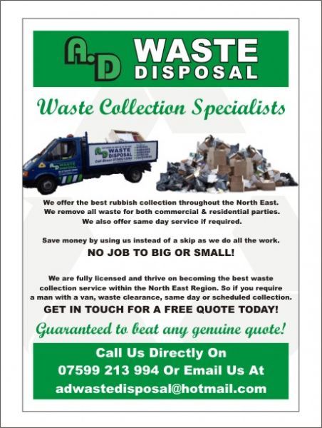 AD Waste Disposal - Waste Disposal Company in Lemington, Newcastle upon ...